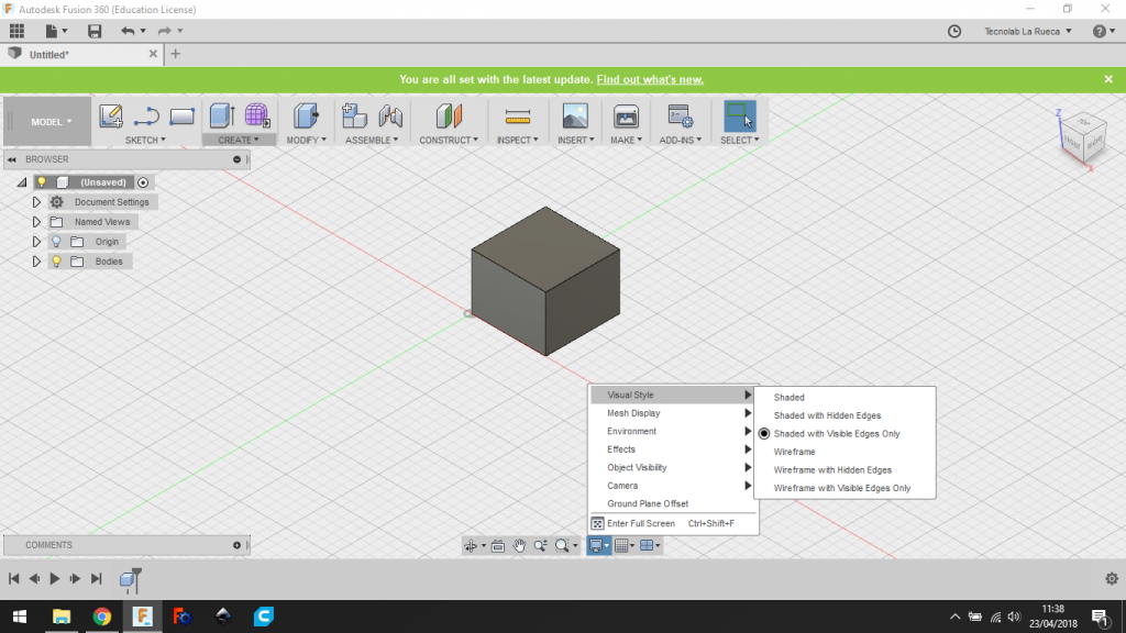 Impresión 3D – Introducción a Fusion 360 – TecnoLab La Rueca